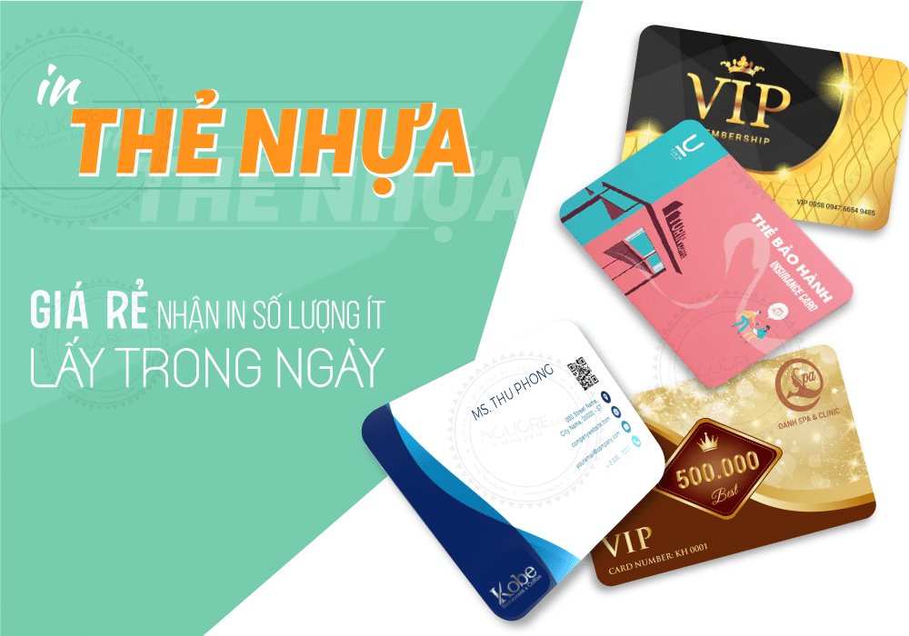 In Thẻ Nhựa Theo Yêu Cầu - In Thẻ Nhựa Số Lượng Ít